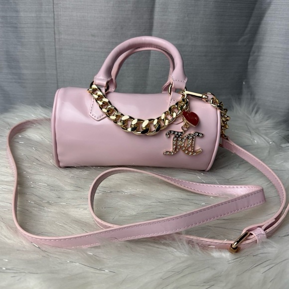 Juicy Couture | Bags | Juicy Couture Chiffon Pink Love Letter Heart ...